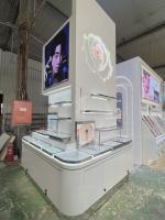 China Custom Durable High Quality Cosmetic Display Stand Rack LED Lighting Eco-Friendly Features Professional Retail Store Interior for sale
