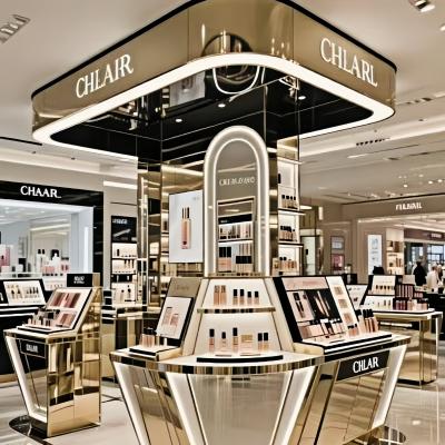 China Modern Retail Cosmetic Store Furniture and Makeup Display Showcase for Professional Shop Decoration Projects for sale