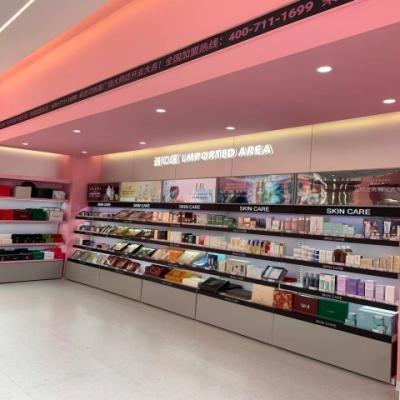 China High Quality LED Cosmetic Display Showcase Makeup Store Fixtures Eco-Friendly Durable Design for Professional Retail Shops for sale