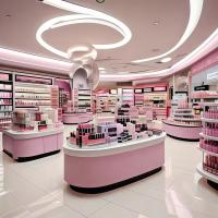 China Custom Acrylic Display Stand With LED Lighting for Cosmetics Perfume Jewelry Boutique Showcase Design for sale