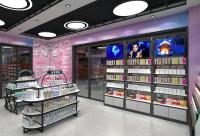 China Custom Retail Makeup Display Stand Cosmetic Shop Counter Display Rack Lipstick Blush Showcase for Stores   Cosmetics Kiosk for sale