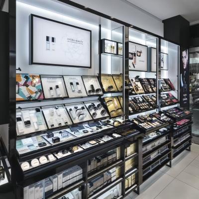 China BX  Luxury Beauty Product Display Rack Custom Cosmetic Shop Display Cabinet Lipstick Perfume Showcase for Retail Stores for sale
