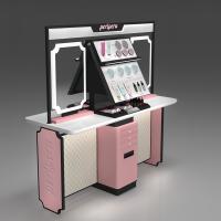 China Custom Beauty Product Display Rack Cosmetic Shop Countertop Lipstick Eyeshadow Display Stand Retail Store Fixtures for sale