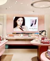 China Luxury Beauty Product Display Rack Custom Cosmetic Shop Display Cabinet Lipstick Perfume Showcase for Retail Stores for sale