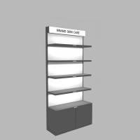 China Custom   High Quality Cosmetic Shelf Glass Layer for Supermarket Store Display Rack Mall Design - Buy Cosmetic Display Shelf for sale