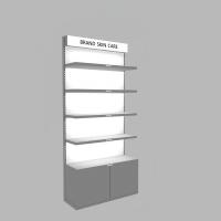 China Custom   High Quality Cosmetic Shelf Glass Layer for Supermarket Store Display Rack Mall Design - Buy Cosmetic Display Shelf for sale