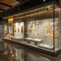 China Wall Mounted Jewelry Toys Illuminated Exhibition Case Museum Display Case For Retail Store for sale