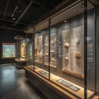 China Wall Mounted Jewelry Toys Illuminated Exhibition Case Museum Display Case For Retail Store for sale