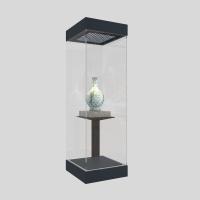 China Custom Tall Museum Exhibit Glass Display Cases Museum Display Tower for sale