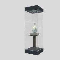 China Custom Tall Museum Exhibit Glass Display Cases Museum Display Tower for sale
