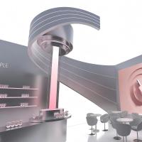 China Shop Fittings  Makeup Display Showcase Customized Wall Shelves cosmetic showcase for sale