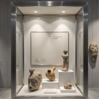 China BX  Wall Mounted Museum Display Case for Small Artworks & Historical Relics for sale