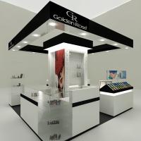 China Ss304 Eco Cosmetic Display Case Shopping Mall Makeup Display Case for sale