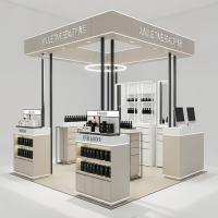 China 3D Design Beauty Retail Display Rack Glass Modular Fit Out Cosmetic Shop Display for sale