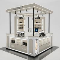 China 3D Design Beauty Retail Display Rack Glass Modular Fit Out Cosmetic Shop Display for sale