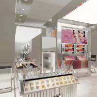 China Luxury Commercial  Cosmetic Retail Displays Interior Design Beauty Store Displays for sale