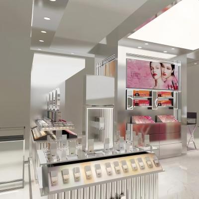 China Luxury Commercial  Cosmetic Retail Displays Interior Design Beauty Store Displays for sale