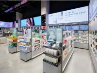 China Luxury Commercial  Cosmetic Retail Displays Interior Design Beauty Store Displays for sale