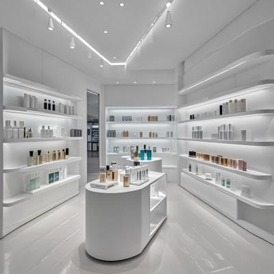 China Custom Cosmetic Display Cabinet with LED Lighting - Retail Makeup Racks & Island Stands for Shops for sale