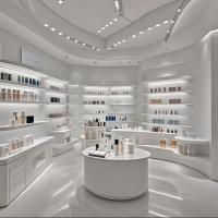 China Custom Cosmetic Display Cabinet with LED Lighting - Retail Makeup Racks & Island Stands for Shops for sale