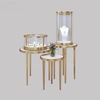 China Commercial Wooden  Jewelry Showroom Tempered Glass Jewelry Showcase Display for sale
