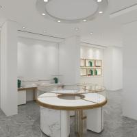 China Commercial Gemstone Showroom Painted Polished Lockable Jewelry Display for sale