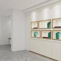 China Commercial Gemstone Showroom Painted Polished Lockable Jewelry Display for sale