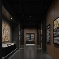 China Modernist Steel Glass Exhibition Case Luxury Retail Museum Exhibition Display Cases for sale
