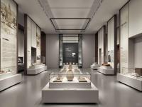 China MDF Solid Wood Museum Glass Cabinets Collectors Museum Display Cases for sale