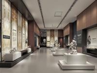 China MDF Solid Wood Museum Glass Cabinets Collectors Museum Display Cases for sale