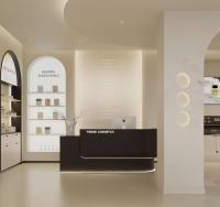 China Skin Care Cosmetic Retail Displays Showcase Customizable Size Makeup Display Case for sale