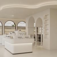 China Skin Care Cosmetic Retail Displays Showcase Customizable Size Makeup Display Case for sale