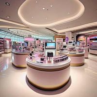 China Beauty Shop Display Furnitures Eyelash Makeup Store Cosmetic Display  showcase for sale