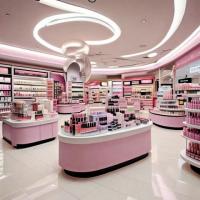 China Beauty Shop Display Furnitures Eyelash Makeup Store Cosmetic Display  showcase for sale