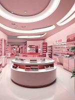 China Beauty Shop Display Furnitures Eyelash Makeup Store Cosmetic Display  showcase for sale