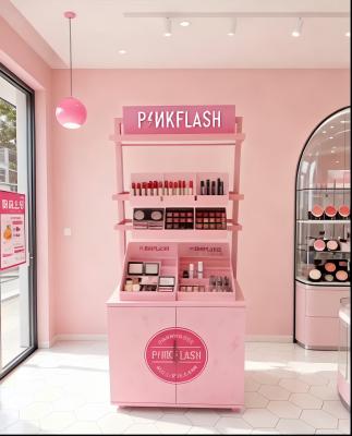 China Custom Makeup Display Stands & Cosmetic Showcase Units for sale