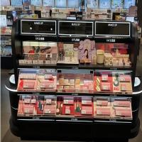 China BX Custom Cosmetic Display Retail Cabinet Led Makeup Display Racks Cosmetic Island Display Stand for Cosmetic Shops for sale