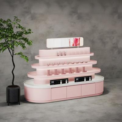 China Makeup Display Cabinet, Cosmetic Showcase, Beauty Product Display Counter for Retail Store - Shop Beauty  Furniture for sale