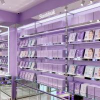 China Modern Cosmetic Retail Furniture Makeup Store Display Counter Cabinet with Mirror  store for sale