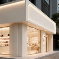 China Custom  Makeup Display Showcase POP Cosmetic Display Cabinet Shopping Malls for sale