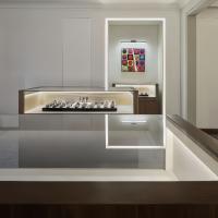 China Custom Watch Display Counter and Glass Display Showcase for Watch Shop Interior for sale