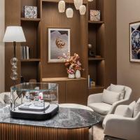 China Retail Watch Display Furniture and Custom Glass Case with LED for Jewelry Shop Design for sale