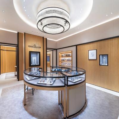 China Modern Watch Display Stand with LED and Glass Case for Jewelry Store Interior Design for sale