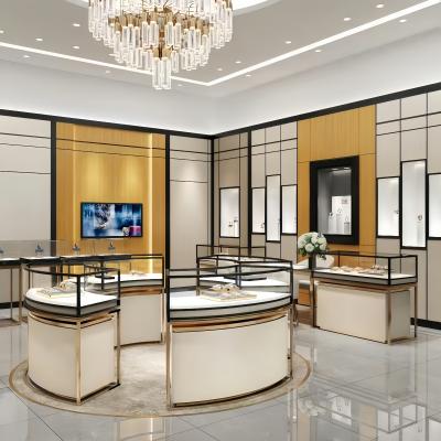 China Custom Watch Display Showcase with LED Lighting for Watch Shop Interior Projects for sale
