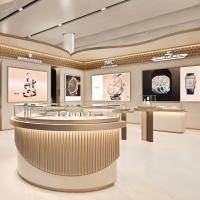 China Luxury Watch Store Furniture with Glass Display Cabinets and LED Lighting for Retail for sale