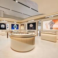 China Luxury Watch Store Furniture with Glass Display Cabinets and LED Lighting for Retail for sale