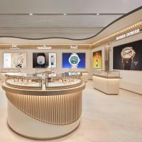 China Luxury Watch Store Furniture with Glass Display Cabinets and LED Lighting for Retail for sale