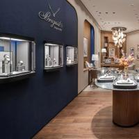China Luxury Watch Display Cabinet High-End Retail Store Glass Watch Showcase with LED Lighting for sale