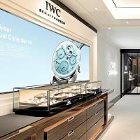 China Custom Made Watch Display Showcase LED Illuminated Wooden Watch Counter for Boutique Store for sale
