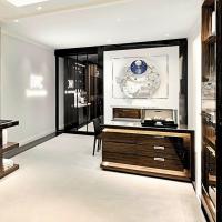 China Custom Made Watch Display Showcase LED Illuminated Wooden Watch Counter for Boutique Store for sale